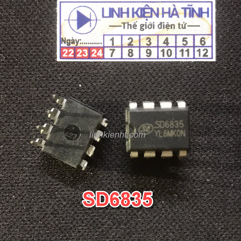 Ic nguồn SD6835 6835 DIP-8 mới