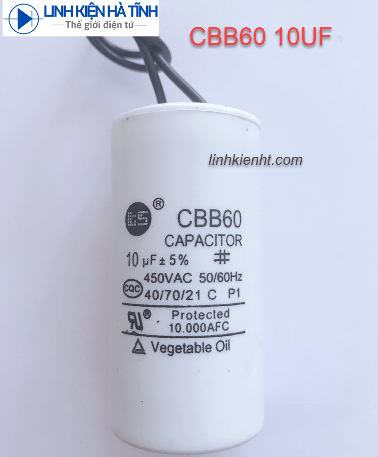 TỤ ĐIỆN MÁY GIẶT CBB60 10UF